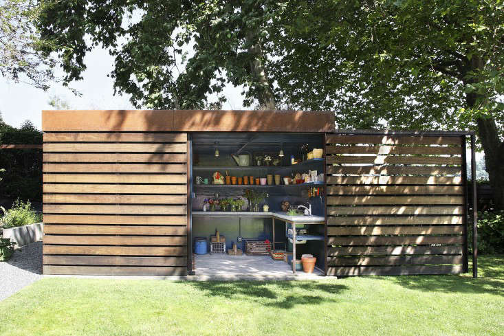 Architect Visit: A Stylish Garden Shed with a Secret - Gardenista