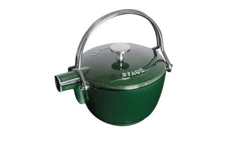 Staub Basil Enameled Cast Iron Round Tea Kettle