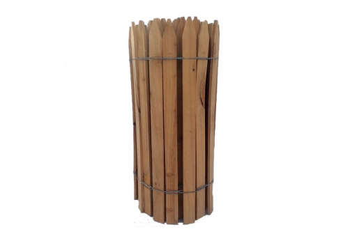 Natural Woven Wooden Picket Fence